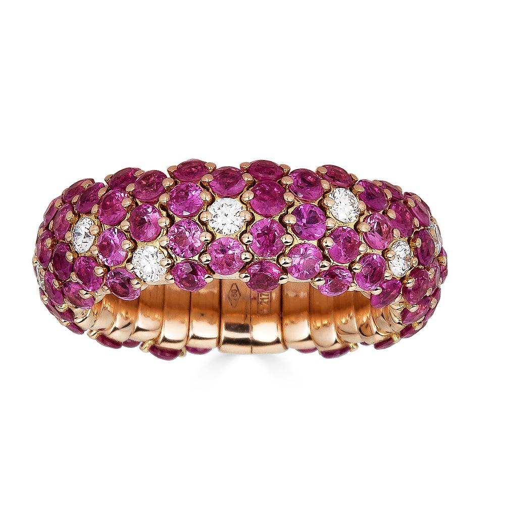 Pink Sapphire Domed Stretch Ring – Zydo US