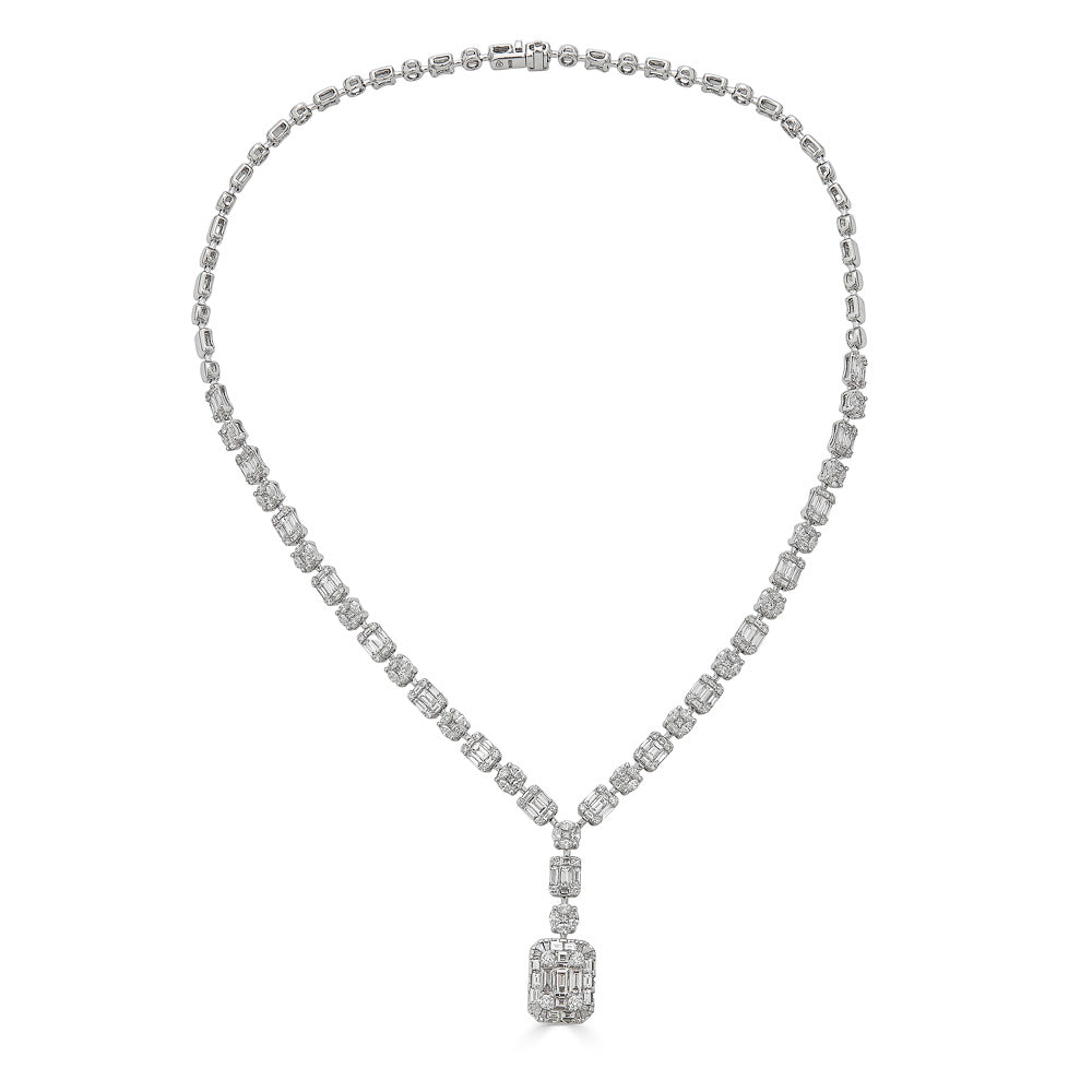 Illusion Set Diamond Necklace – Zydo US